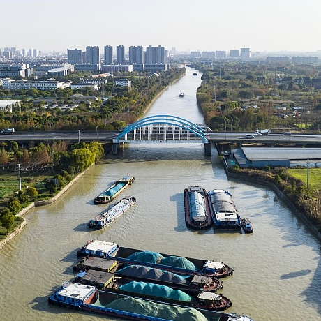 Live: A bird's-eye view of Jinghang Grand Canal - CGTN