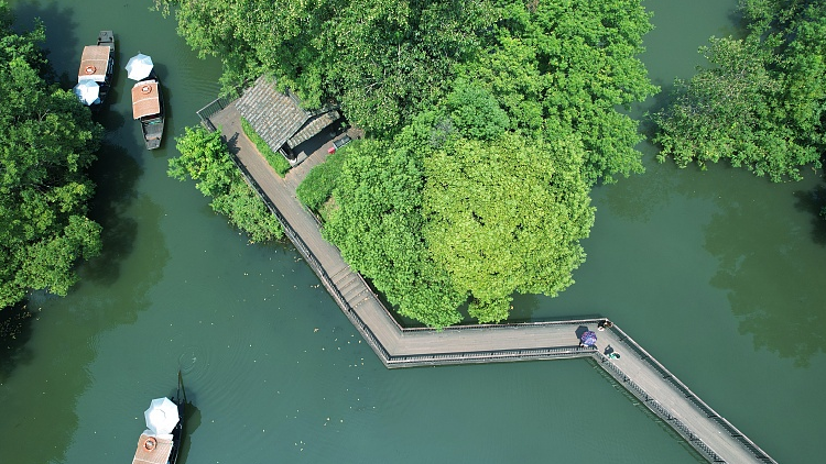 Live: An enchanting view of China's first national wetland park - CGTN