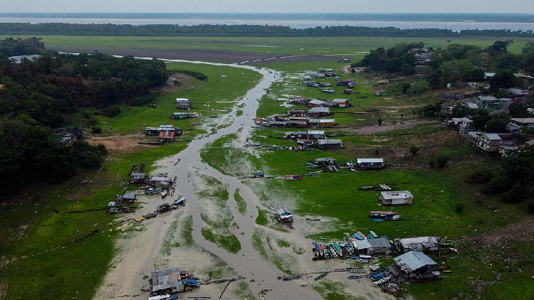 Brazil's rivers fall to record low levels during Amazon drought - CGTN