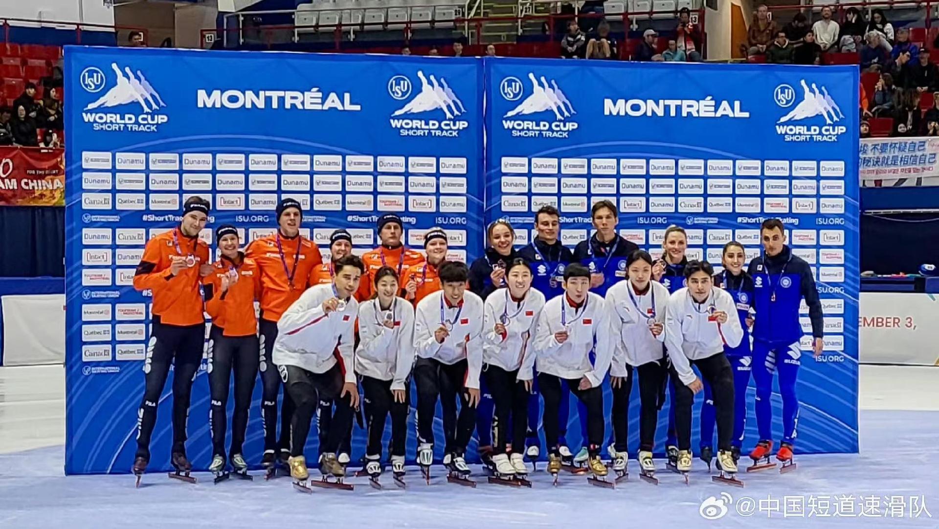 China win back-to-back mixed 2,000m relays at short track World Cup - CGTN