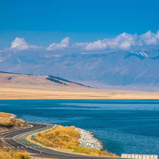 Live: View of Sayram Lake in NW China's Xinjiang - CGTN