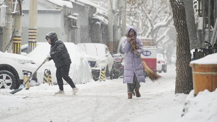 China issues orange alert for cold wave - CGTN