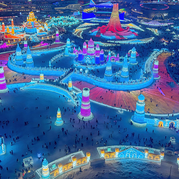 Live: Harbin Ice and Snow World wows visitors with splendid culptures ...