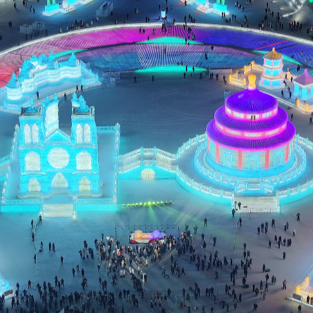 Live: Harbin Ice and Snow World wows visitors with ice sculptures - CGTN