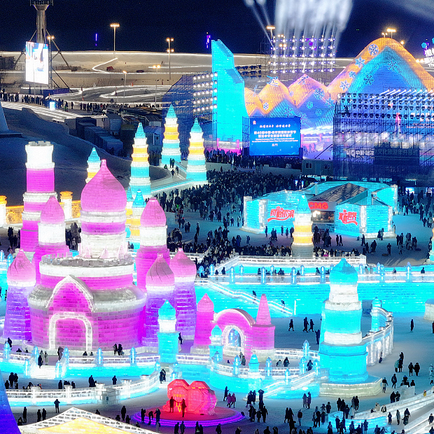 Live: Harbin Ice and Snow World wows visitors with amazing sculptures ...