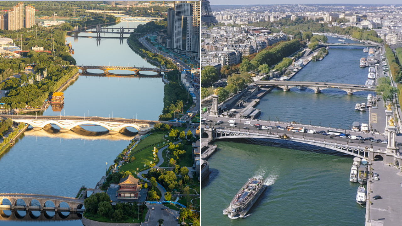 Two iconic waterways in China and France - CGTN