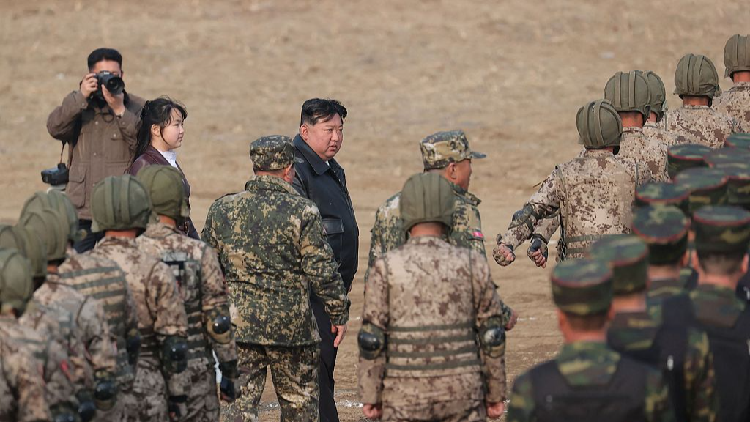 DPRK top leader guides artillery firing drill - CGTN