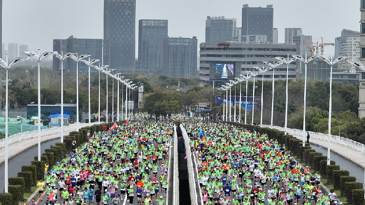 China's 'Super Marathon Weekend' on full display in fleeting spring - CGTN