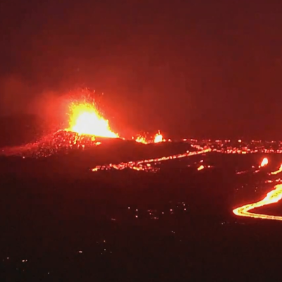 Live: Iceland volcano erupts again - CGTN
