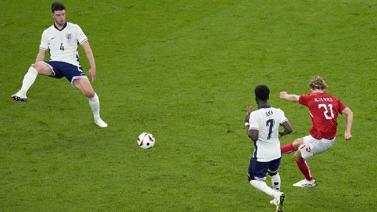 England fail to convince in 1-1 draw with Denmark at Euro 2024 - CGTN