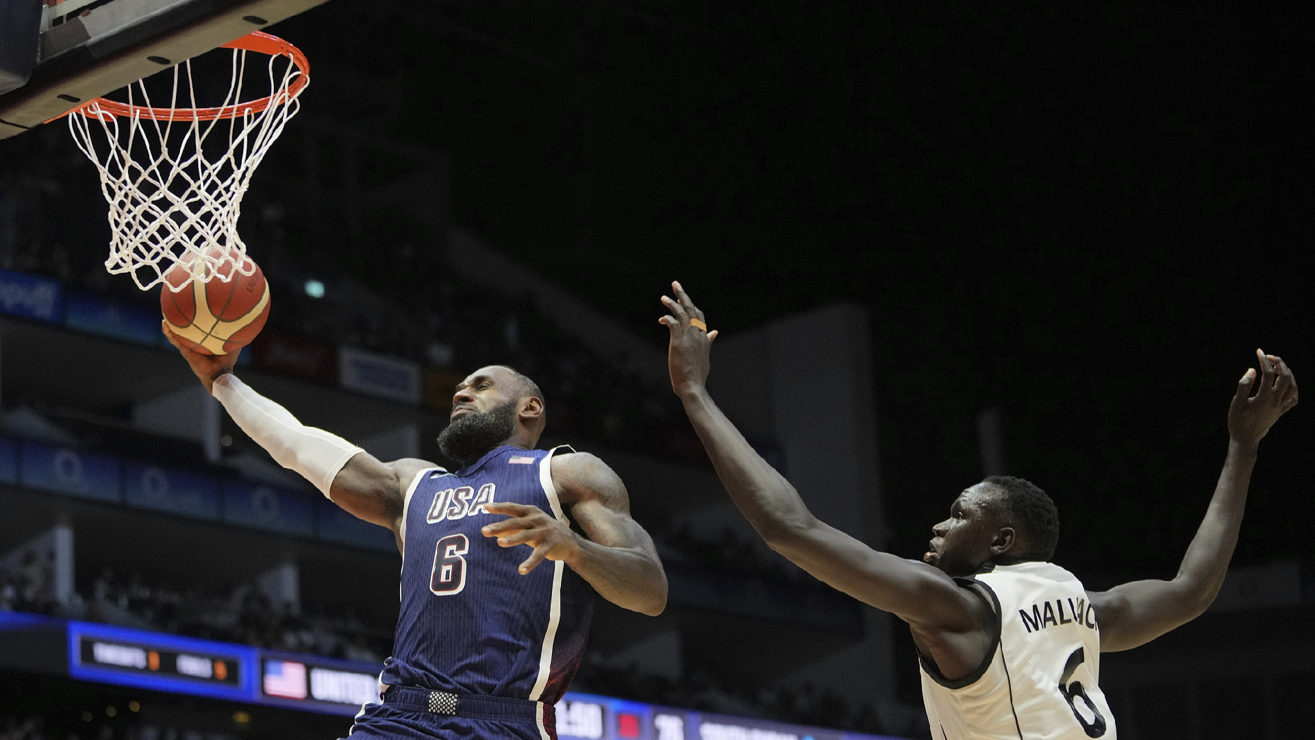 LeBron James' late layup saves USA from being upset by South Sudan - CGTN