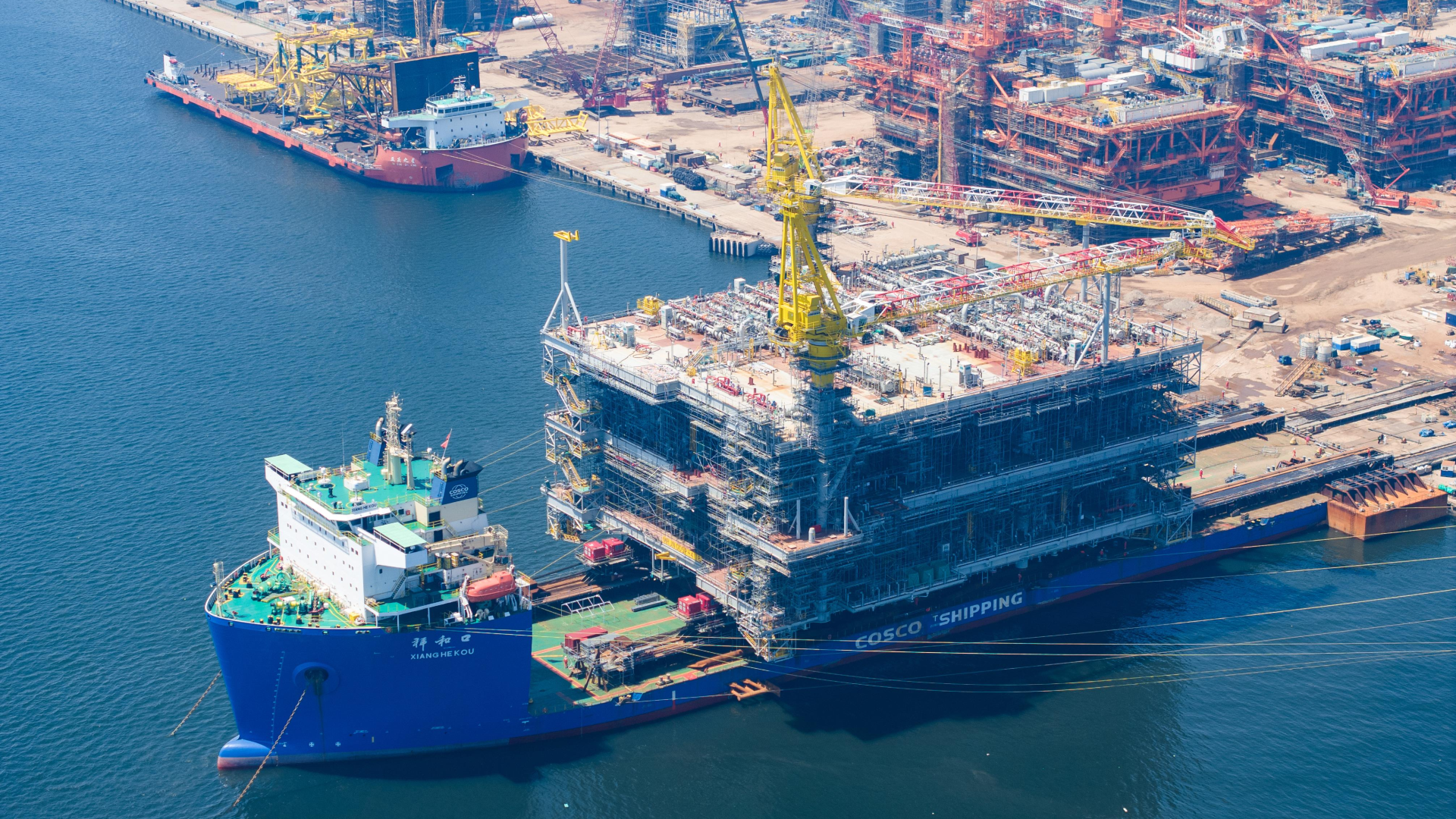 China-built largest international offshore oil platform delivered - CGTN