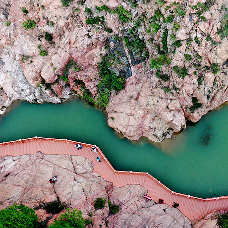 Live: Enjoy breathtaking view of Sanggan River Valley in north China - CGTN