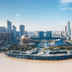 Live: View of Qianjiang New Town, east China's Zhejiang Province - CGTN