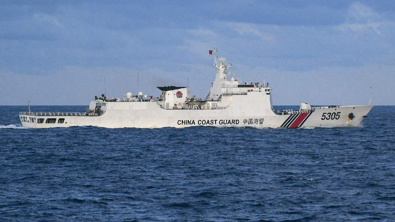 China Coast Guard monitors Philippine supply mission at Ren'ai Jiao - CGTN