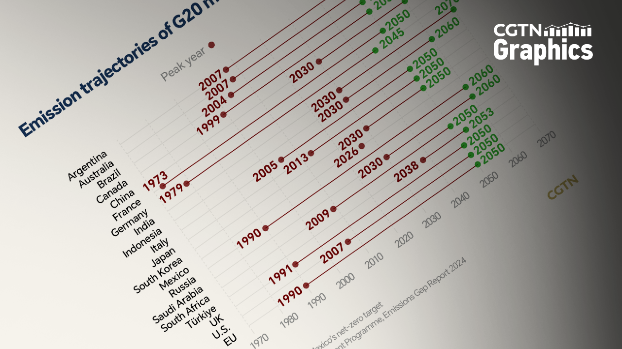 G20 members advance in energy transition and net-zero commitments - CGTN