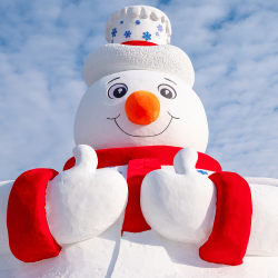 Live: Giant snowman welcomes tourists from all over the globe - CGTN