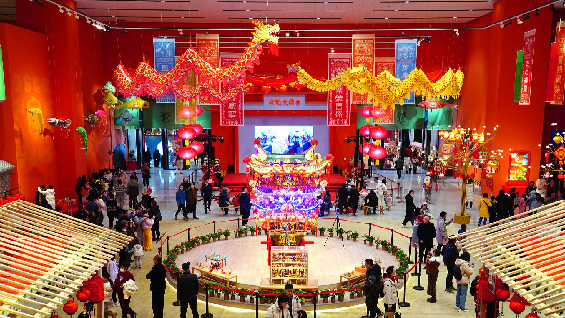 Spring Festival-themed exhibition brings warmth to people in Beijing - CGTN