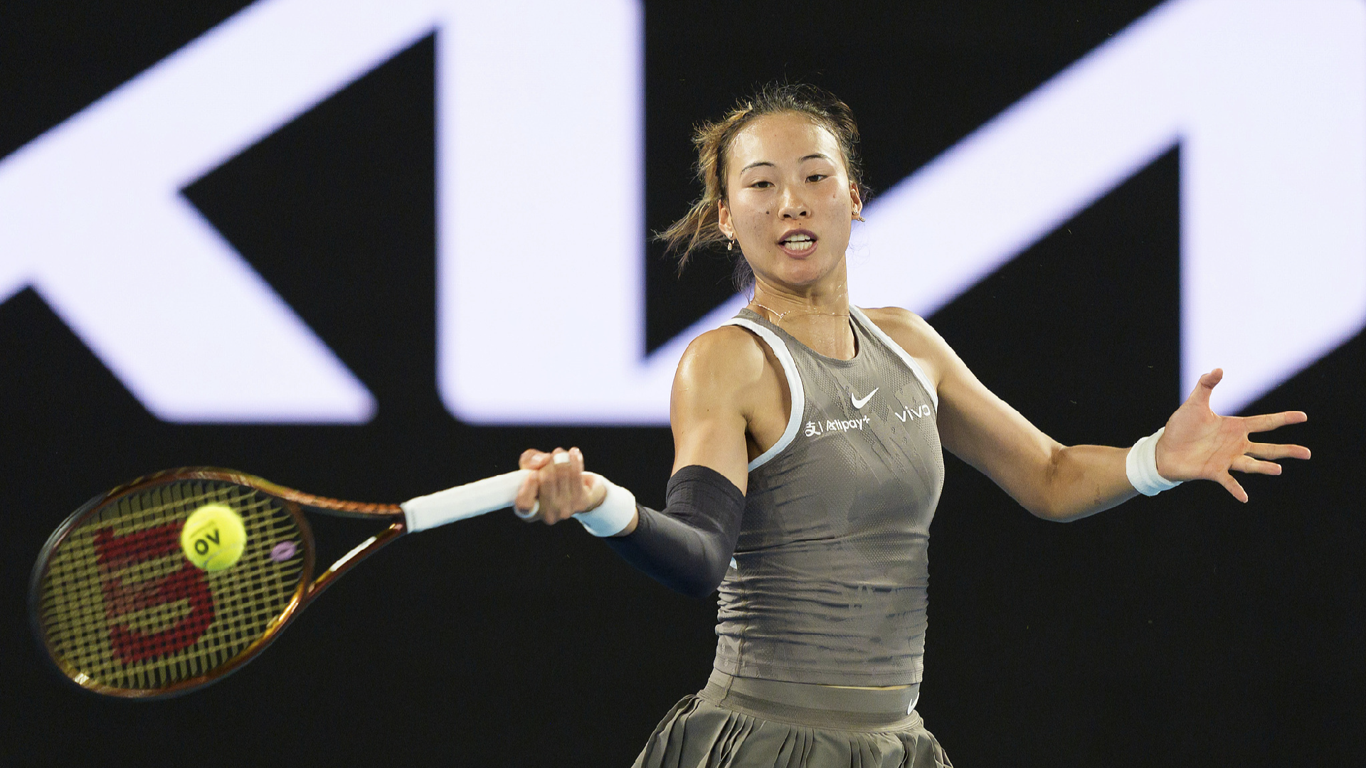 Zheng Qinwen begins Australian Open with victorious opener - CGTN