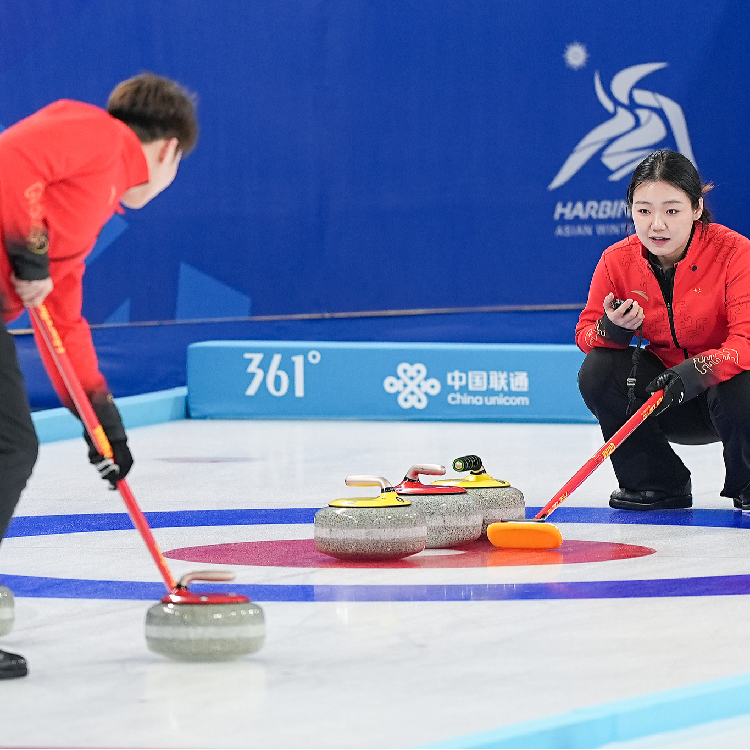 China continue curling mixed doubles success at Asian Winter Games - CGTN