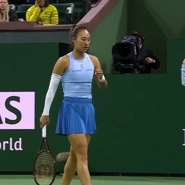 China's Zheng Qinwen reaches BNP Paribas Open round of 16 - CGTN