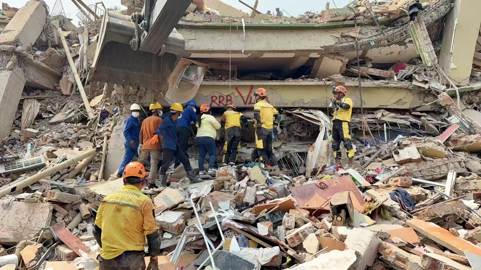 China's rescue team saves Myanmar quake victim near epicenter - CGTN