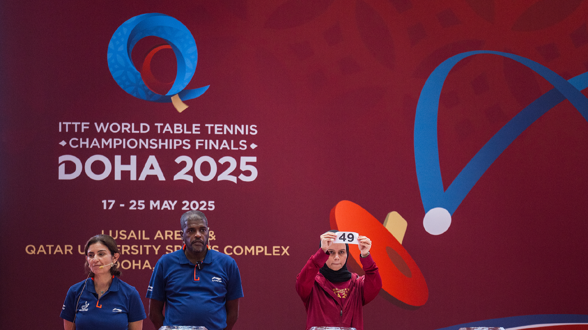 Draw results announced for World Table Tennis Championships Finals - CGTN