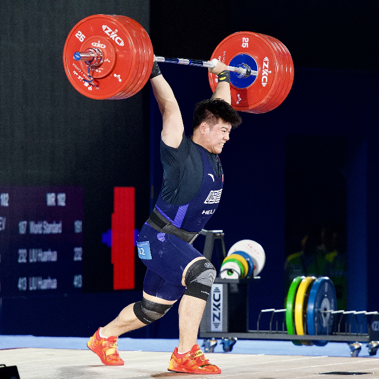 Liu claims two men's 102kg golds at Asian Weightlifting Championships ...