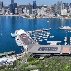 Live: A view of Qingdao International Sailing Center in Shandong - CGTN