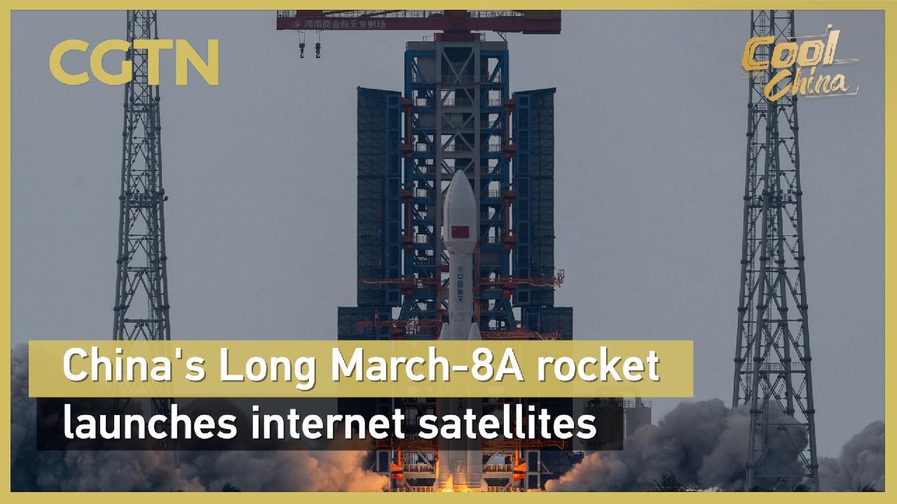 China's Long March-8A rocket launches internet satellites - CGTN