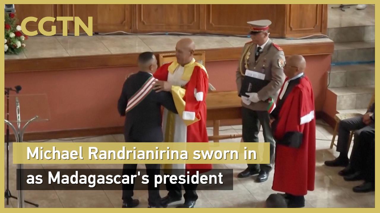 Michael Randrianirina sworn in as Madagascar's president - CGTN
