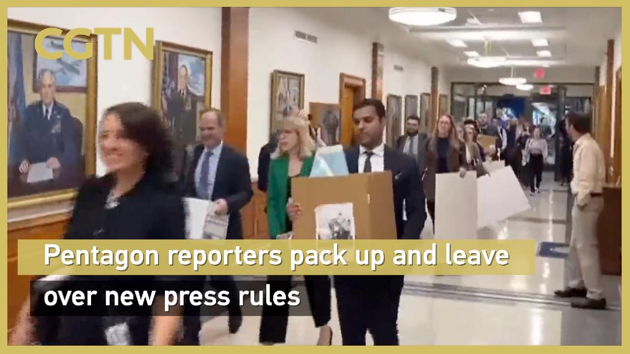 Pentagon reporters pack up and leave over new press rules - CGTN