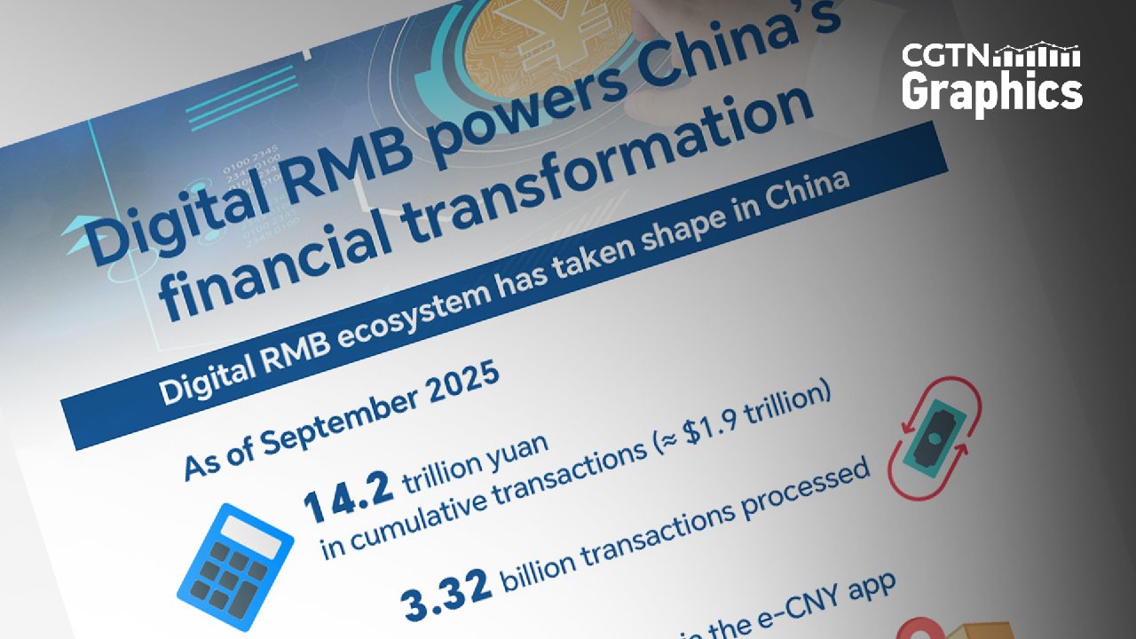 Graphics: Digital RMB powers China's financial transformation - CGTN