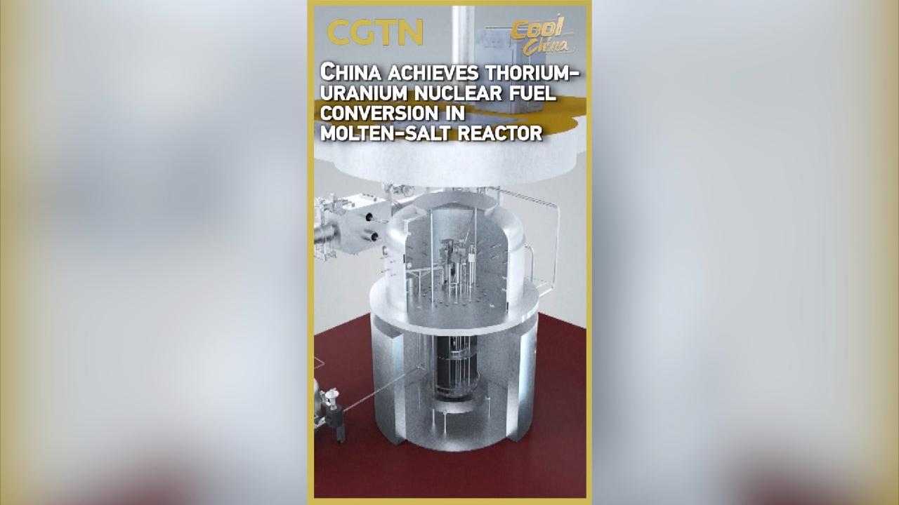 China achieves thorium-uranium nuclear fuel conversion - CGTN