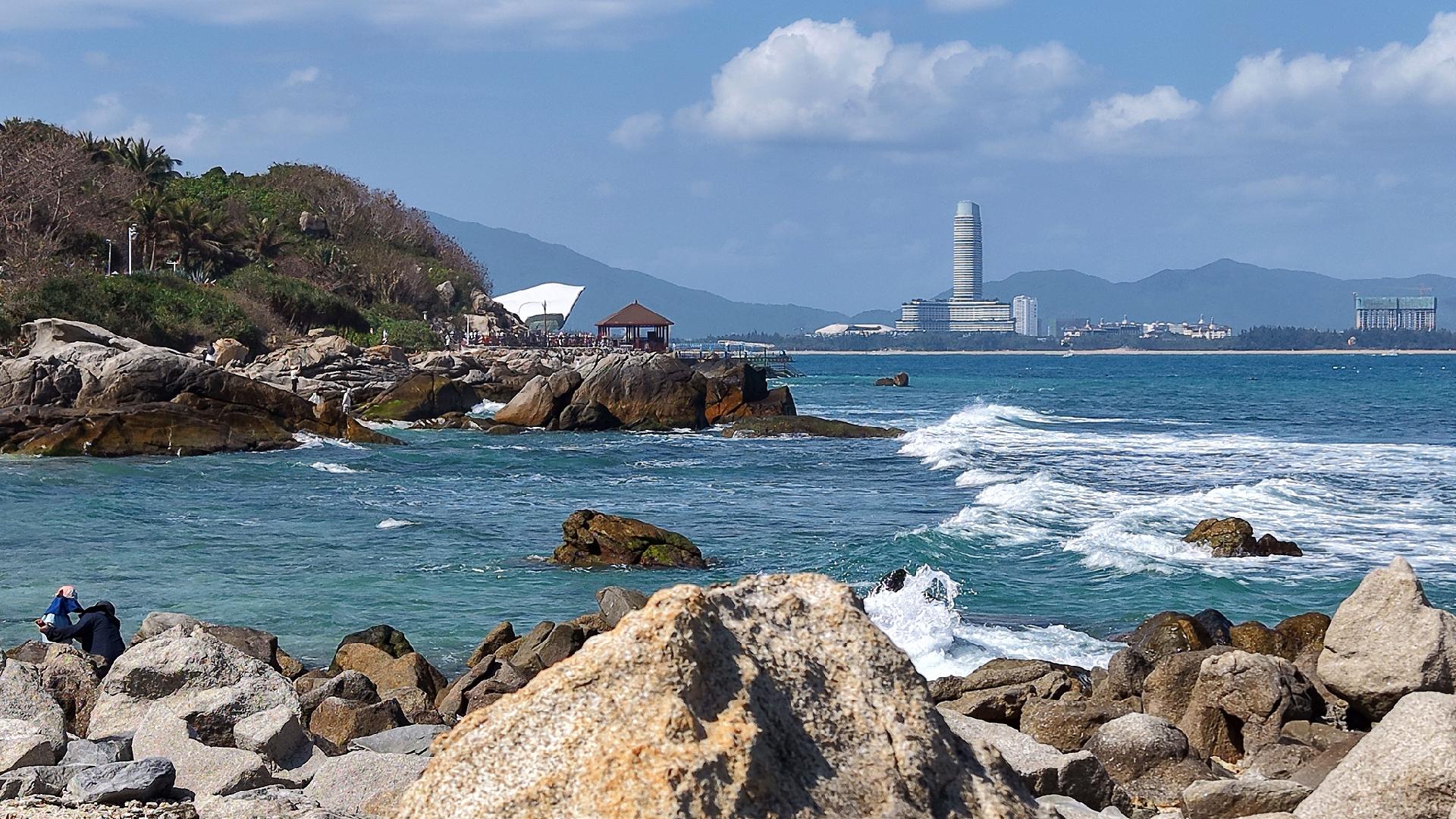 Live: Splendid view of Sanya Wuzhizhou Island Tourist Area in Hainan - CGTN