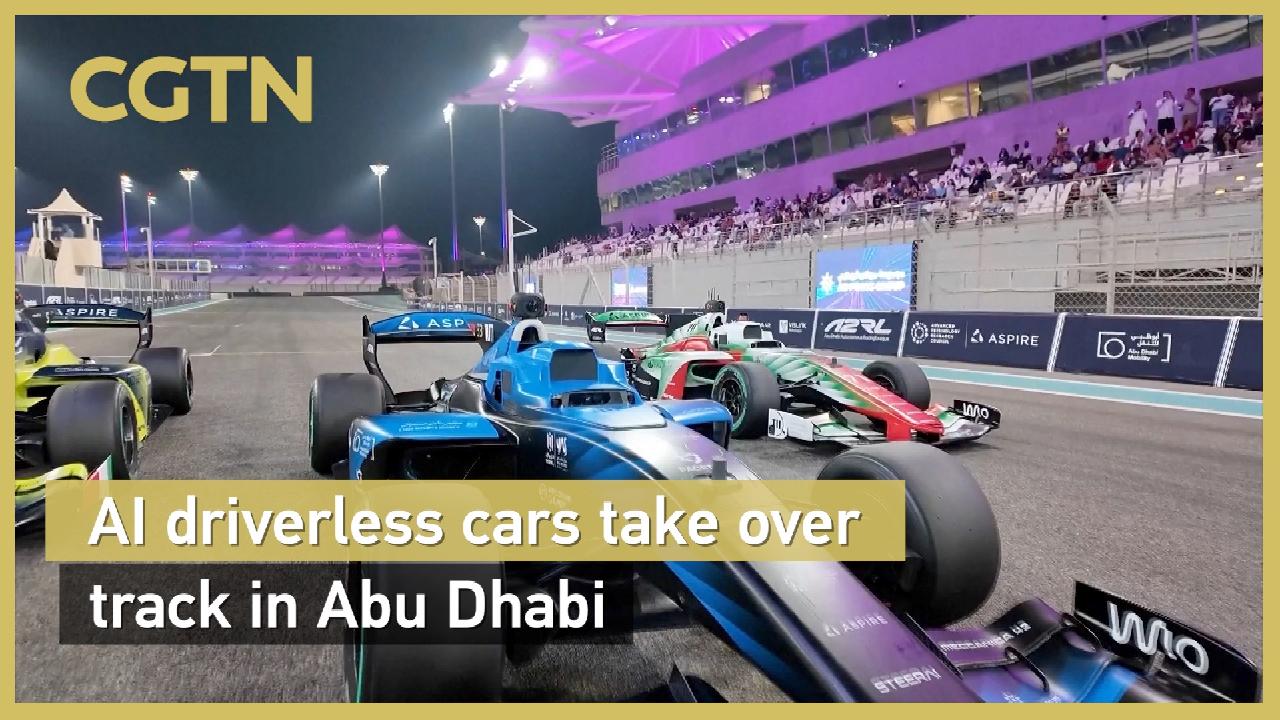 AI driverless cars take over track in Abu Dhabi - CGTN