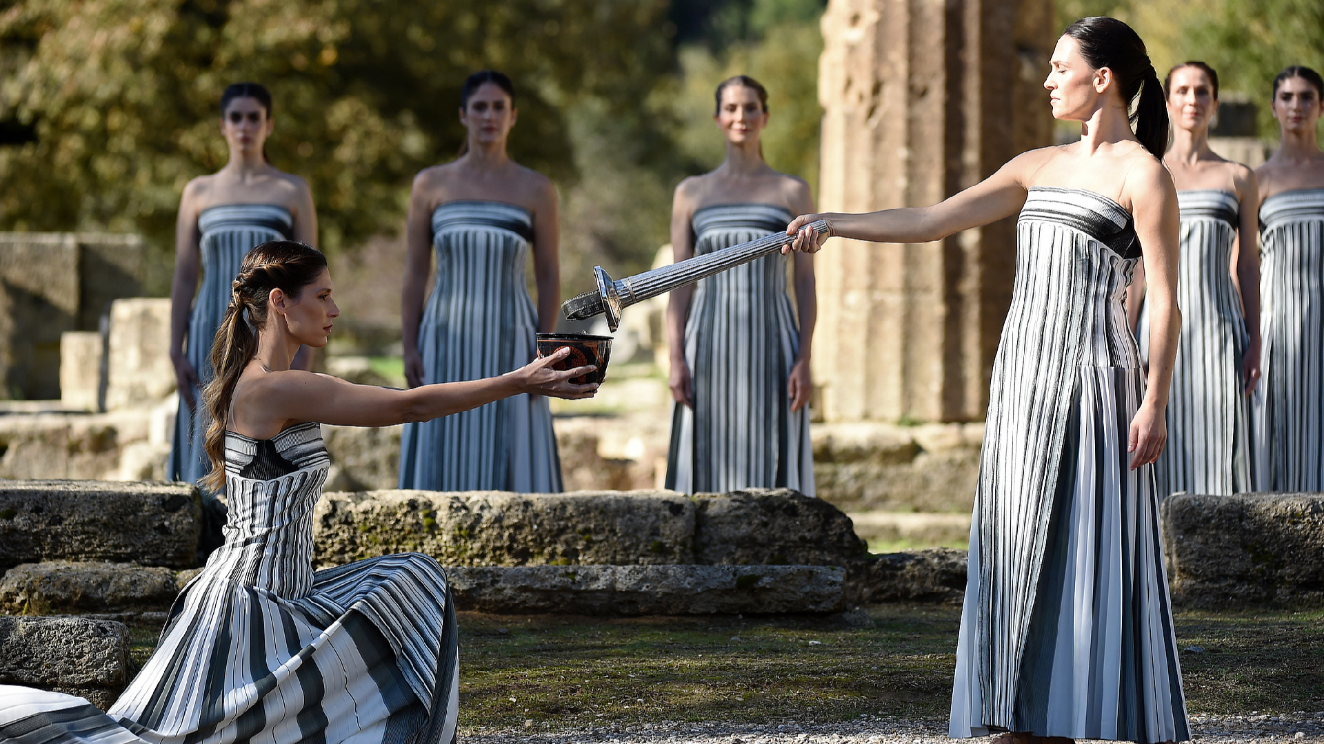 Live: Winter Olympics 2026 flame lighting ceremony in Ancient Olympia ...