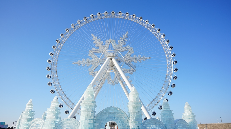 Live: World's largest ice-and-snow theme park in China's Harbin - CGTN