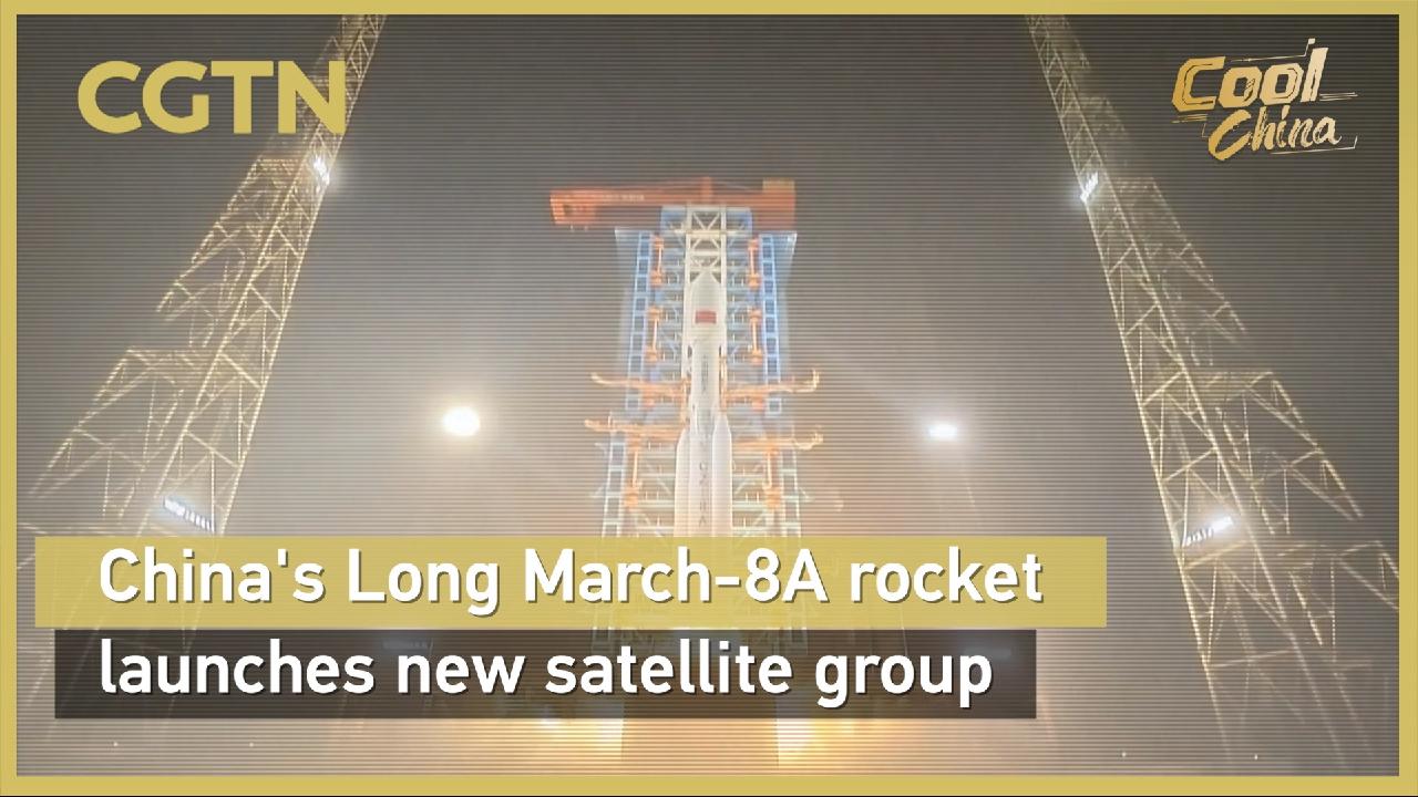 China's Long March-8A rocket launches new satellite group - CGTN