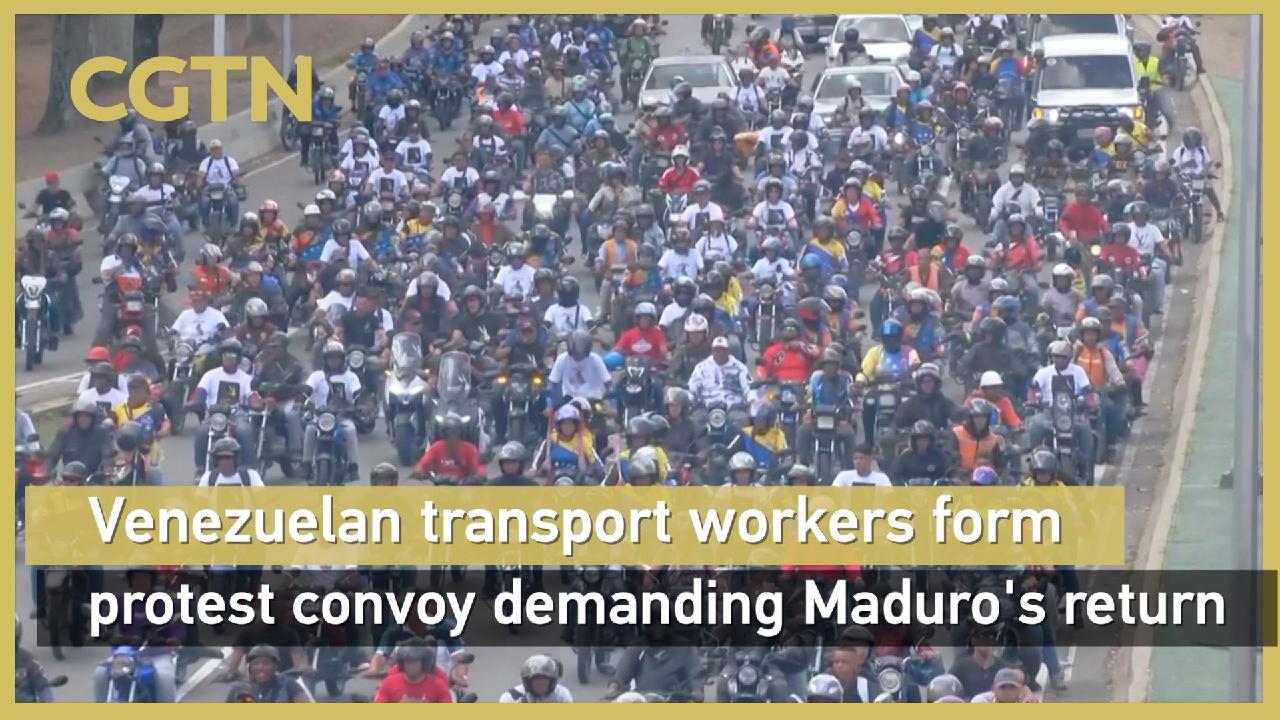 Venezuelan transport workers form protest convoy demanding Maduro's ...