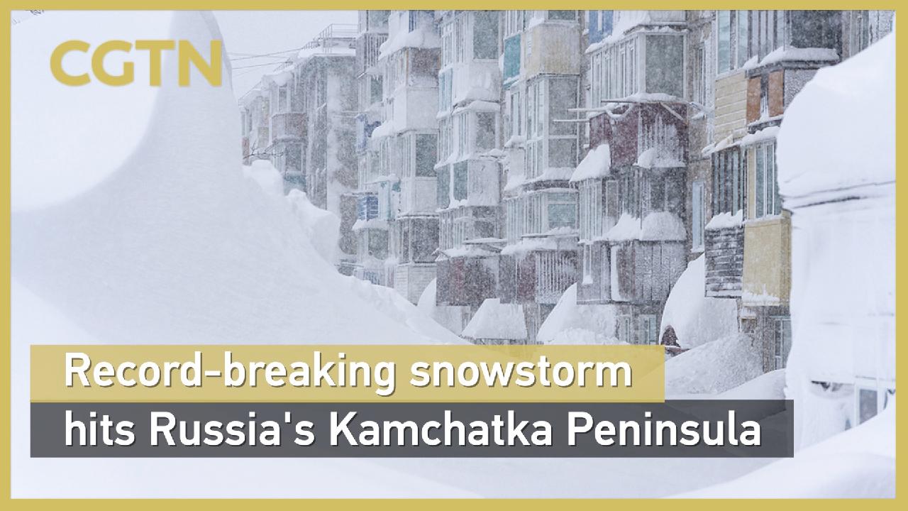Record-breaking snowstorm hits Russia's Kamchatka Peninsula - CGTN
