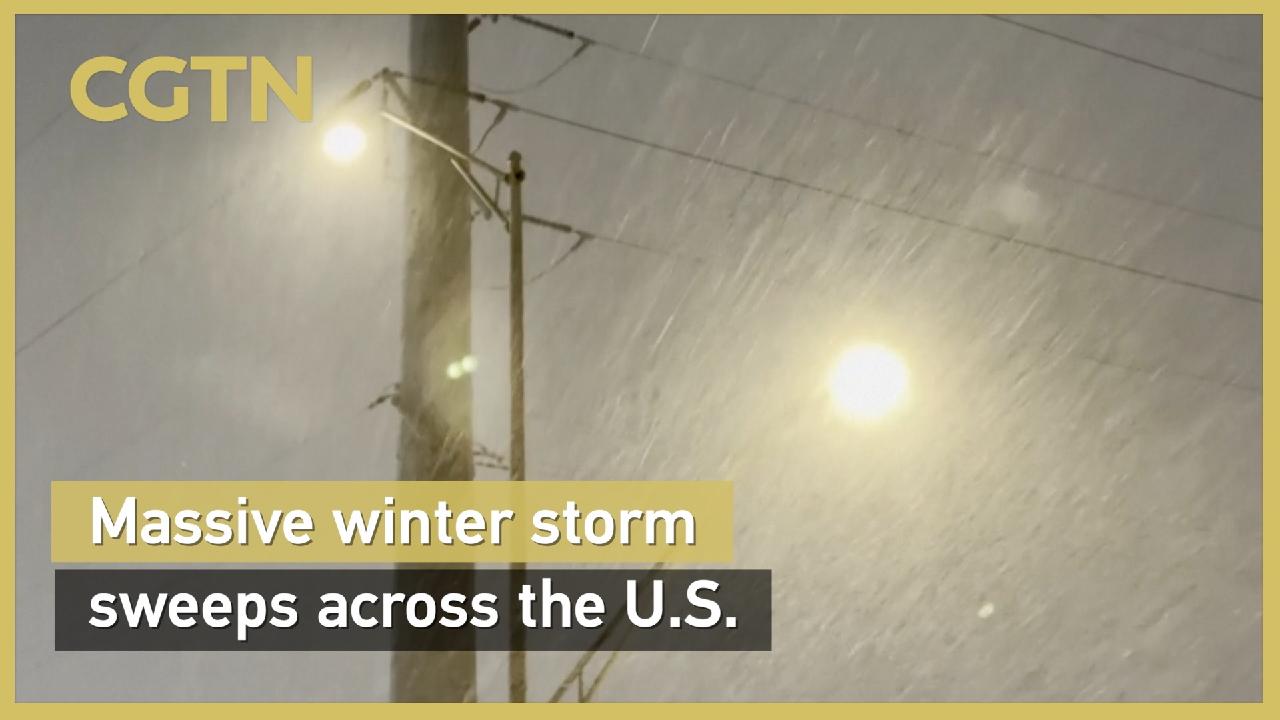 Massive winter storm sweeps across the U.S. - CGTN