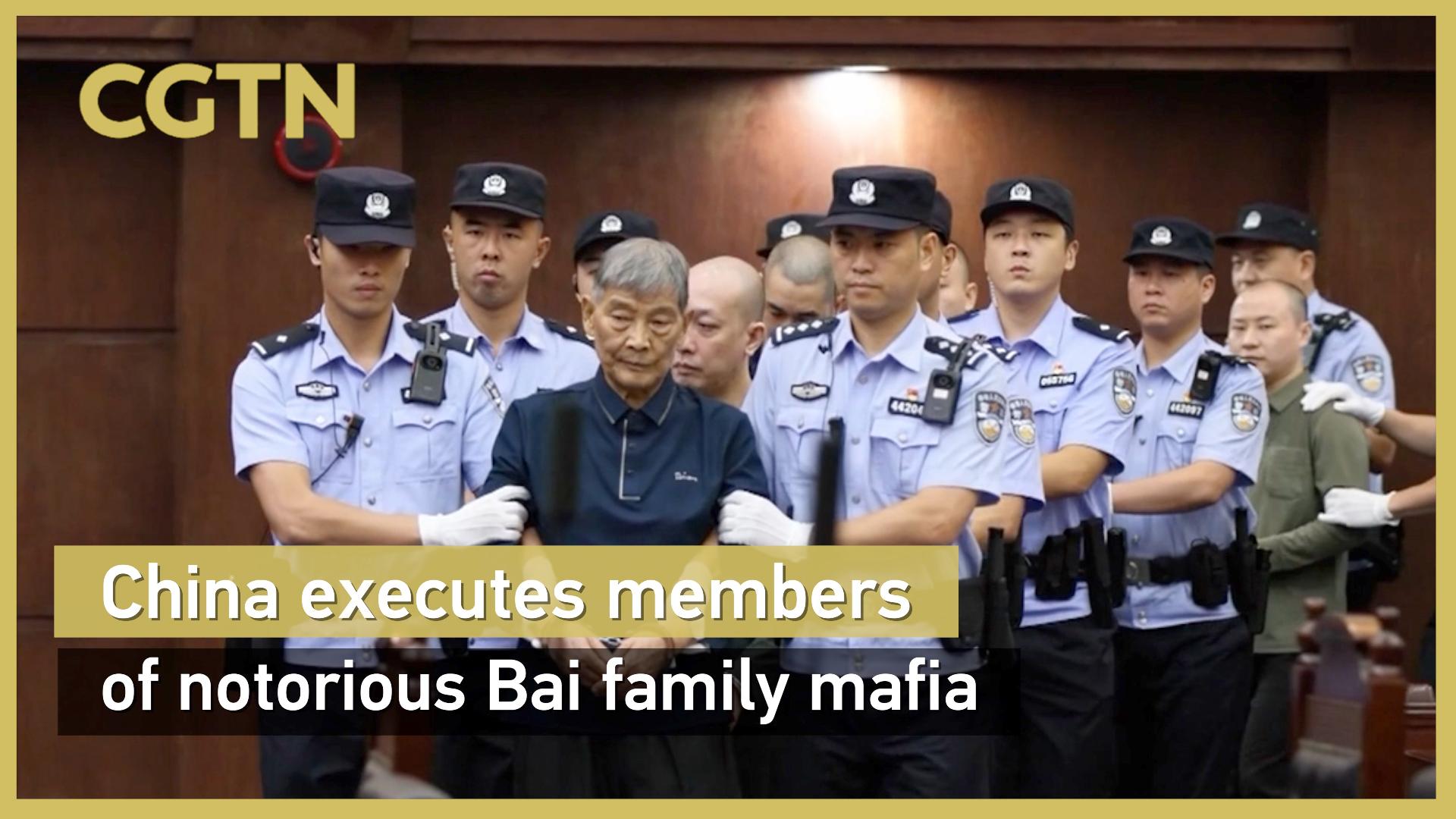 China executes members of notorious Bai family mafia - CGTN