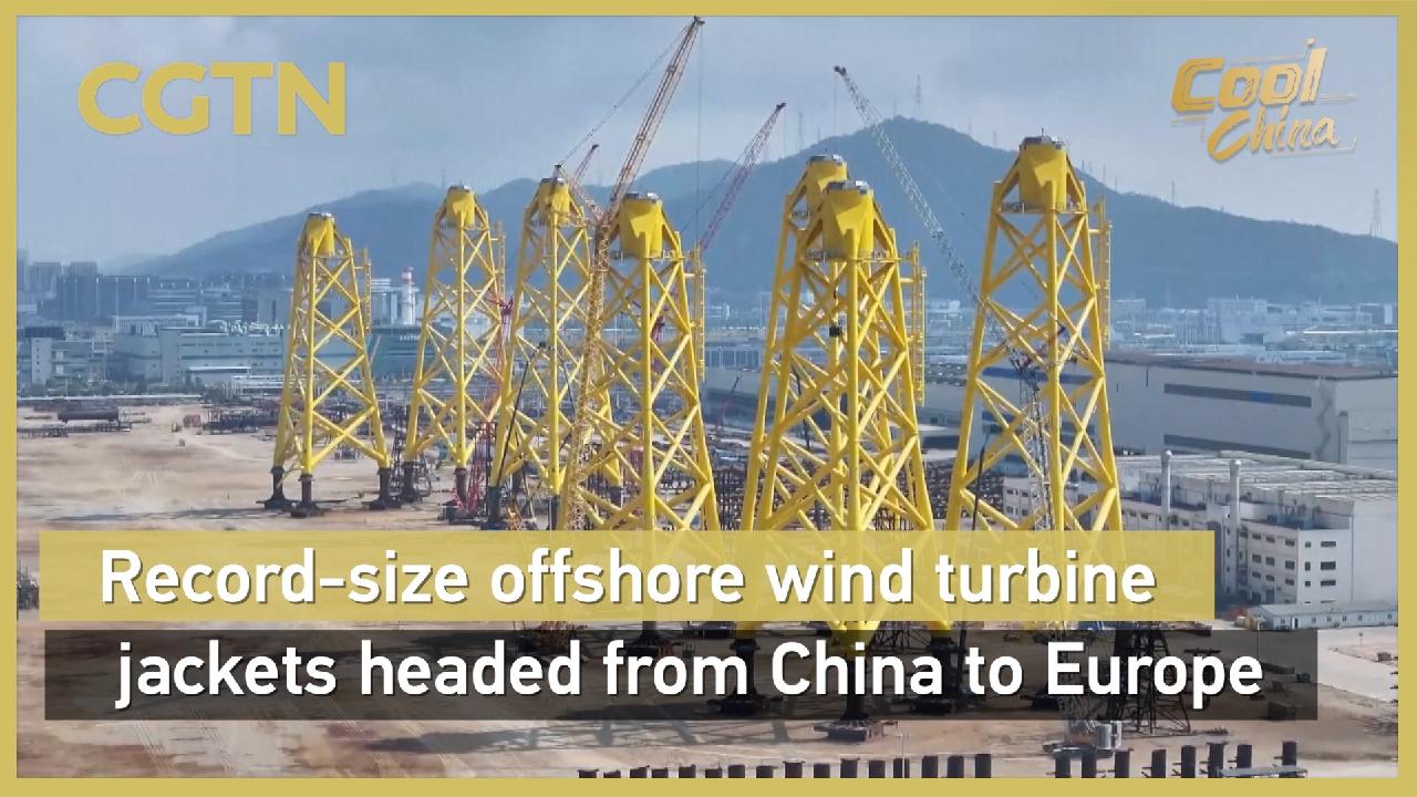 Record-size offshore wind turbine jackets headed from China to Europe ...
