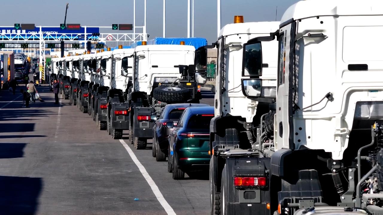 Horgos port hits record high of 85,000 vehicle exports in Q1 - CGTN