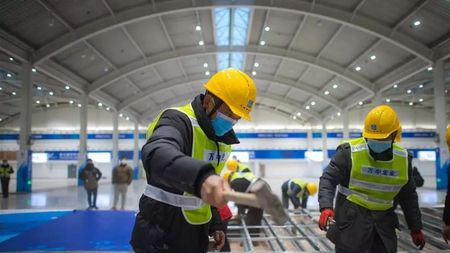 Live: Wuhan prefab hospitals under rapid construction - CGTN