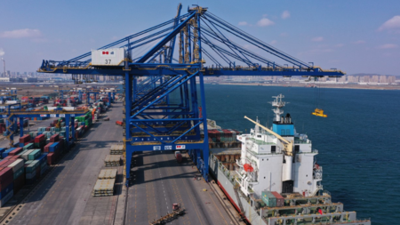 Dalian port opens new sea route for mask material transport - CGTN