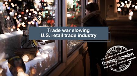 Crunching Numbers: Trade war slowing U.S. retail trade industry - CGTN