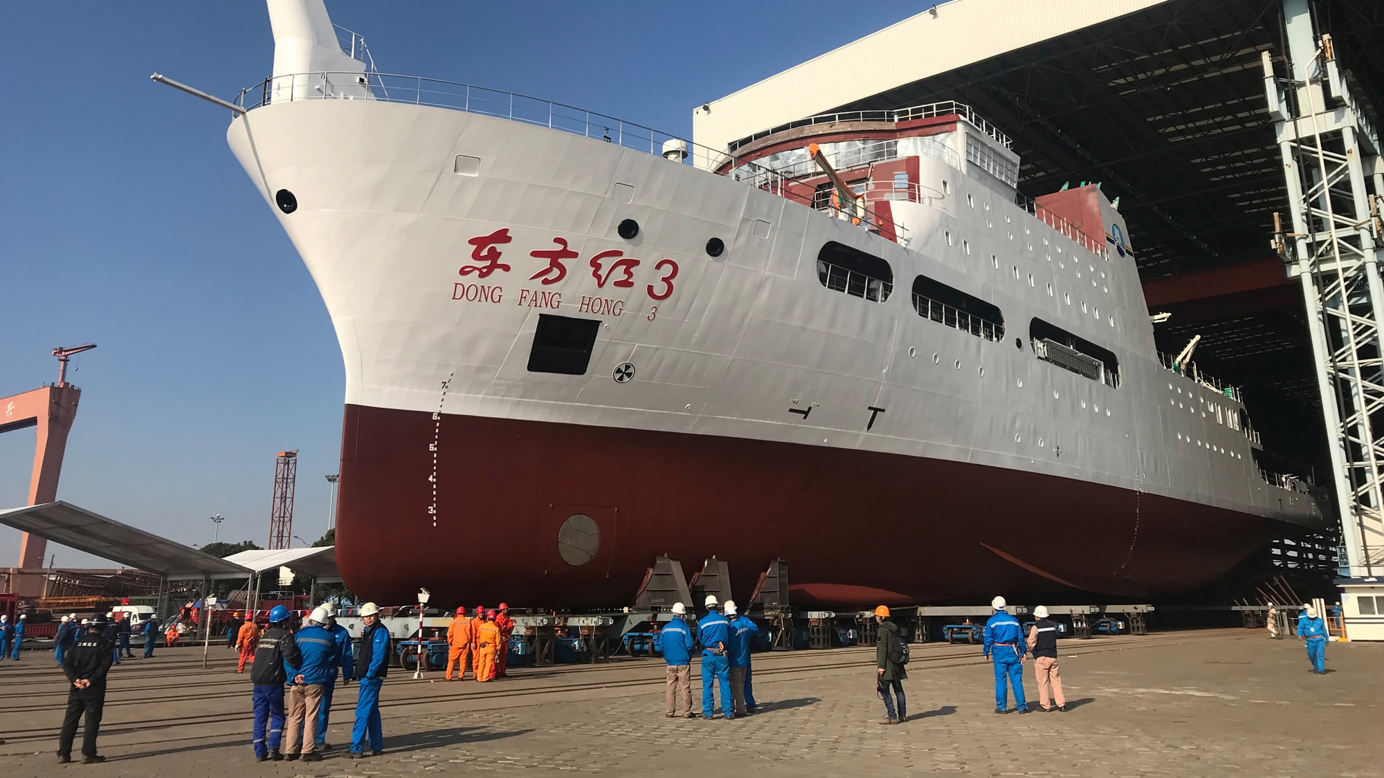 Live: China launches its latest marine research vessel - CGTN