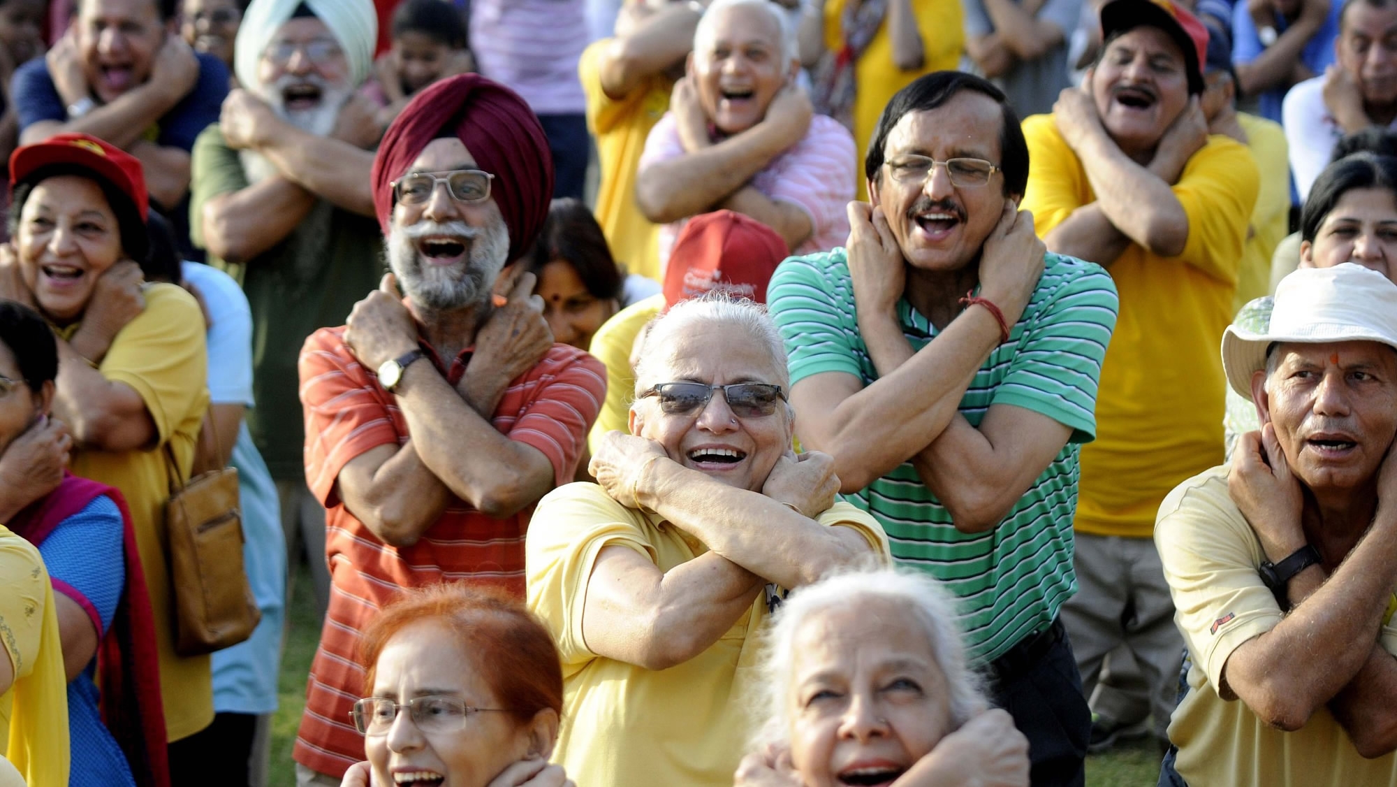Indian Seniors Practice Laughter Yoga Ahead Of World Laughter Day CGTN